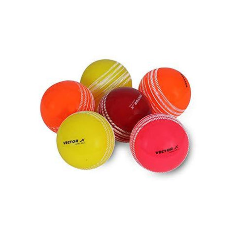 VECTOR X Wind Ball Cricket Synthetic Ball (Pack of 6) – Vector X