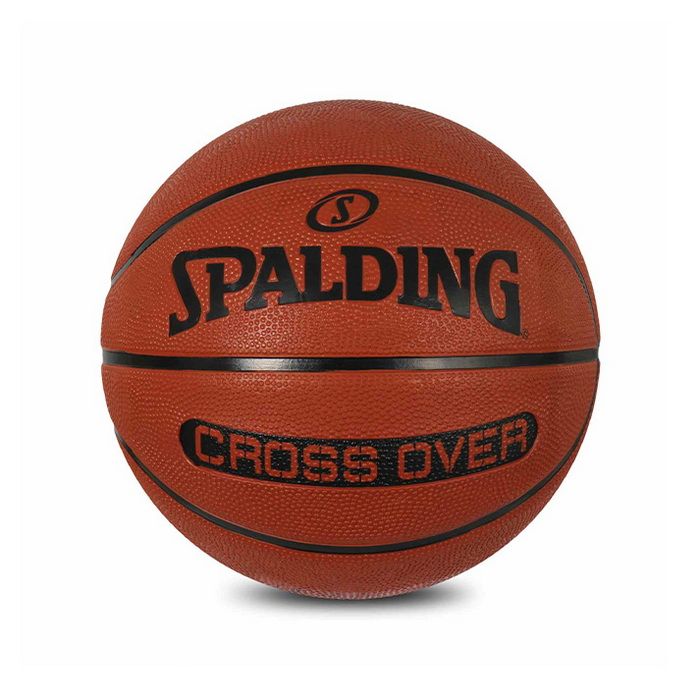 Spalding Crossover Rubber Moulded Indoor/Outdoor Basketball With Rubbe ...