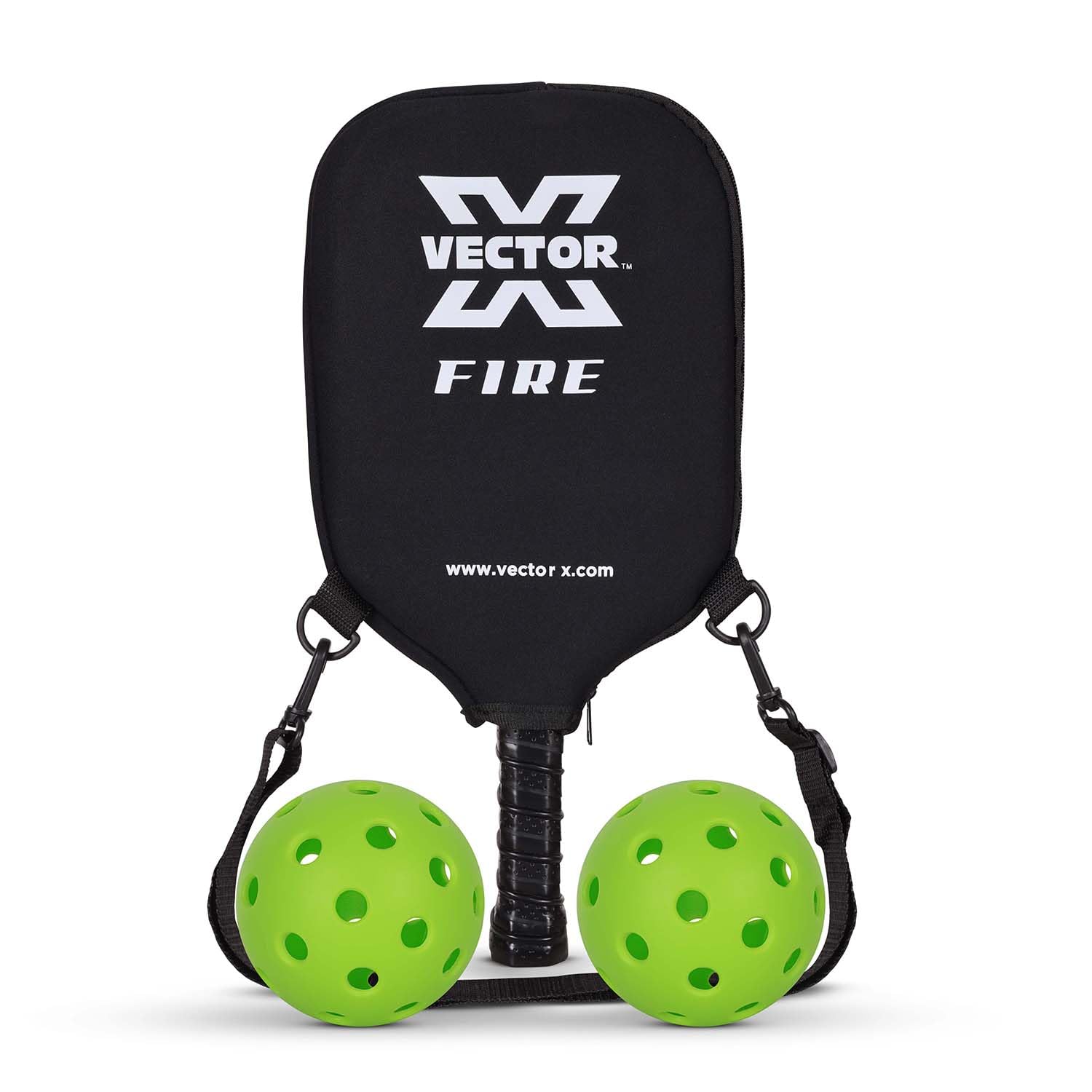 Vector X FIRE Pickle Bat, Lightweight Carbon Fiber Material, Face Hone